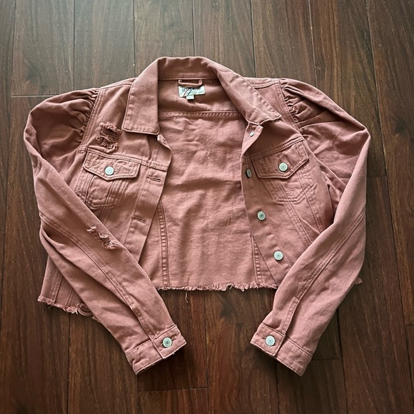 Denim Blvd | Jackets & Coats | Pink Denim Jacket | Poshmark